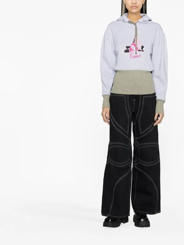 CORMIO Graphic-print Cotton Hoodie