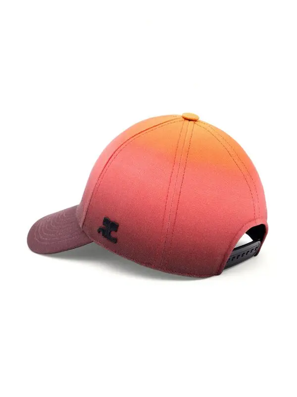 COURREGES Gradient-effect Cotton Cap