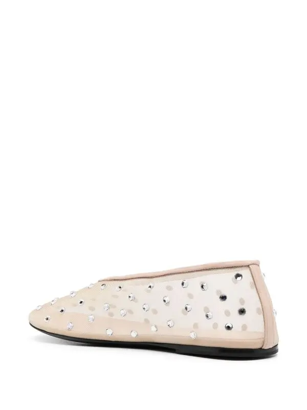 Khaite The Marcy Mesh Ballet Pumps - Neutrals