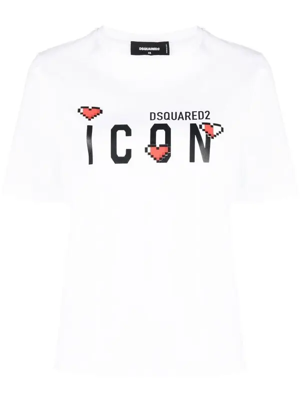 Dsquared2 Icon Logo-print T-shirt - White