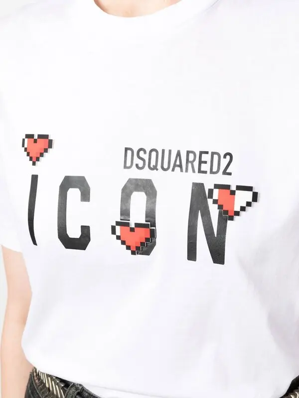 Dsquared2 Icon Logo-print T-shirt - White