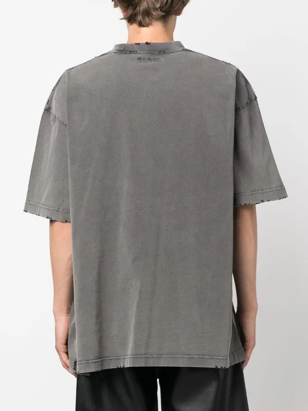 Vetements Tease Me Logo-Print T-Shirt In Grey - 35% Off | Editorialist