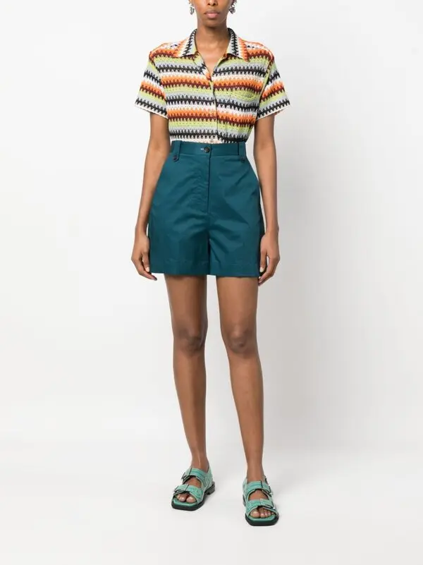 Paul Smith High-waisted Mini Shorts - Blue