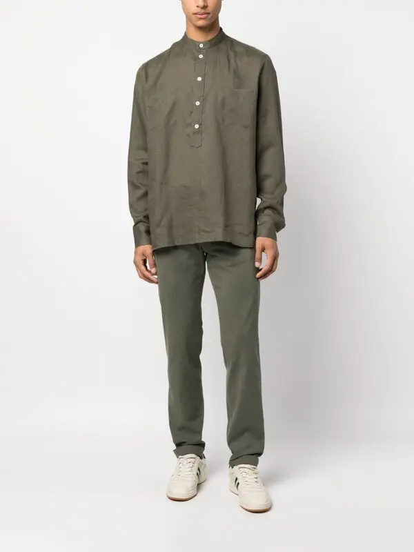 BRIGLIA 1949 Slim-cut Concealed-fastening Chinos - Green