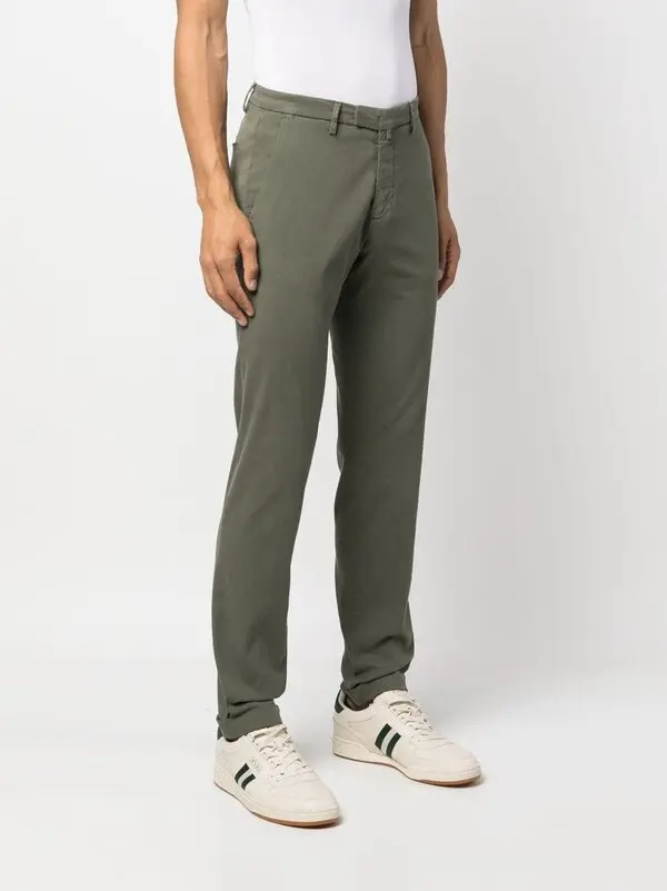 BRIGLIA 1949 Slim-cut Concealed-fastening Chinos - Green