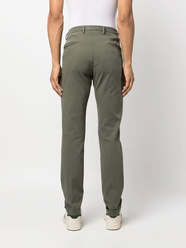 BRIGLIA 1949 Slim-cut Concealed-fastening Chinos - Green