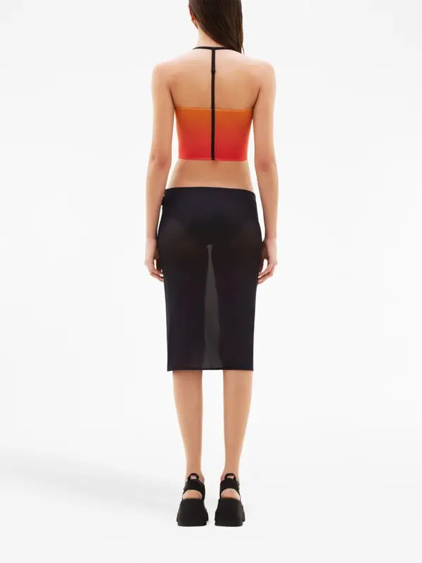 COURREGES Tube-shape Midi Skirt