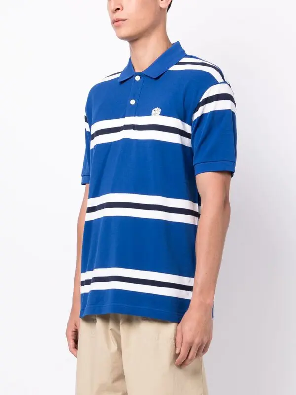 CHOCOOLATE Horizontal Tripe Cotton Polo Hirt