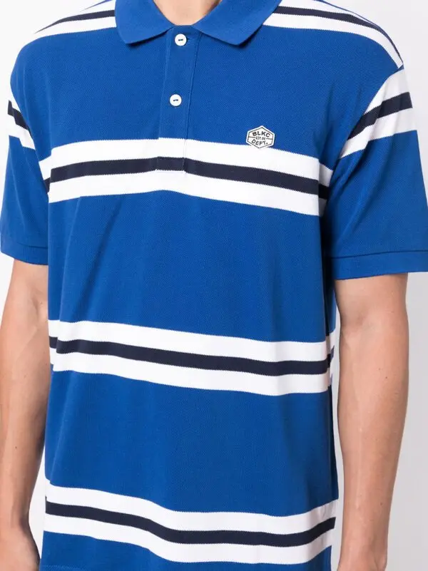 CHOCOOLATE Horizontal Tripe Cotton Polo Hirt