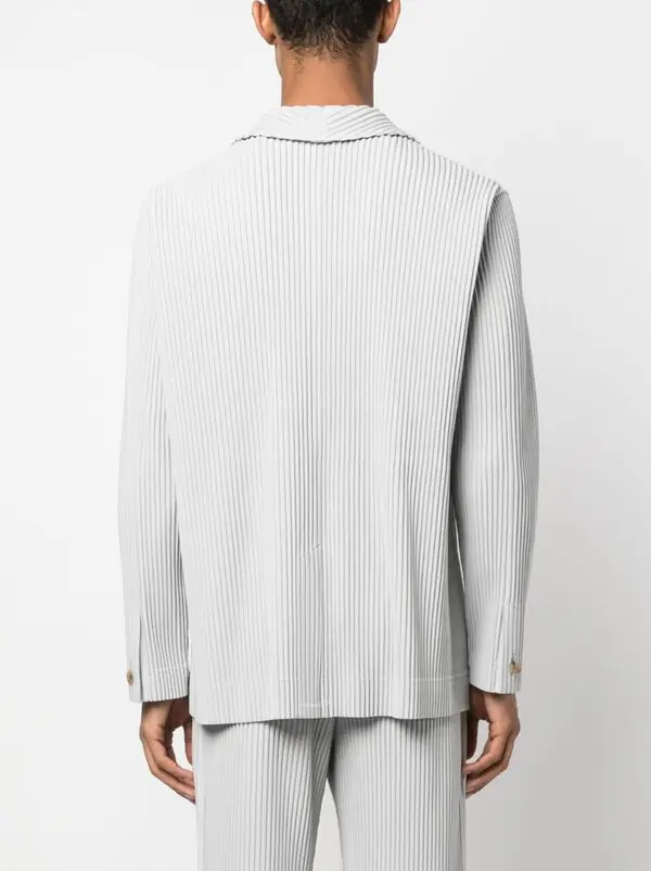 Issey Miyake Micro-pleated Blazer - Grey