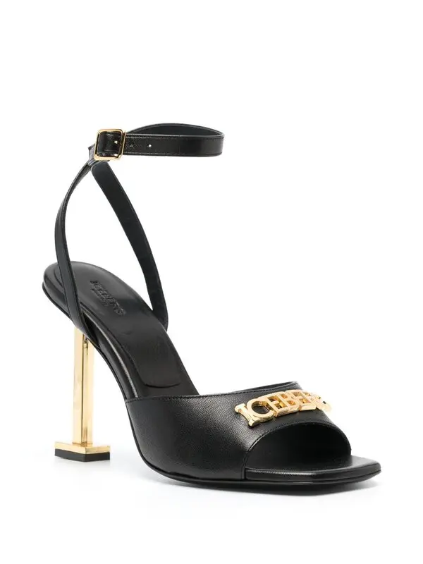 Iceberg Leather 105mm Sandals With Logo Lettering