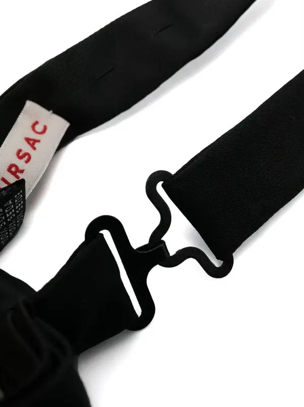 FURSAC Adjustable Silk Bow Tie - Black