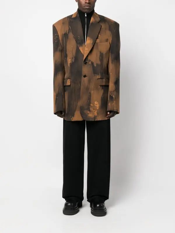 Vetements Overbleached Single-breasted Blazer
