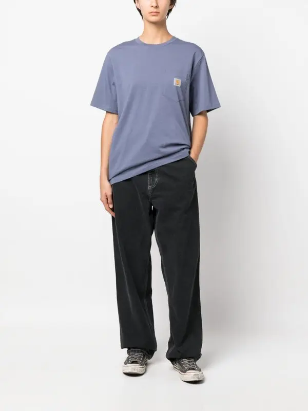 Carhartt Work In Progress Logo-patch Cotton T-shirt