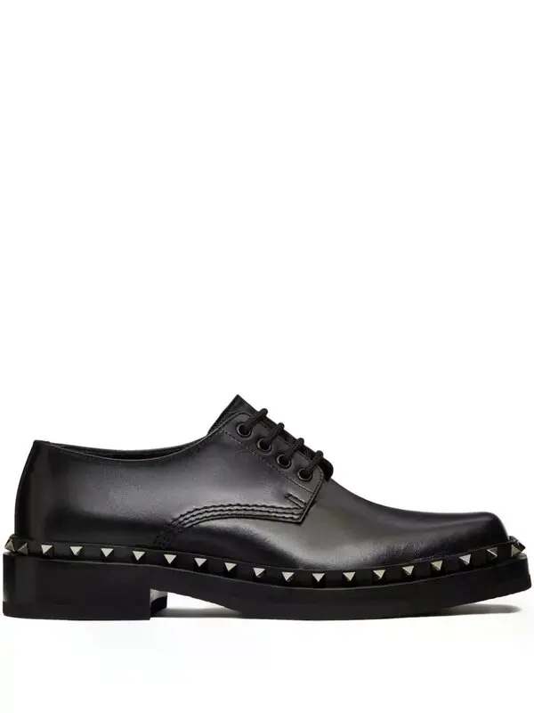 Valentino Garavani Rockstud Leather Derby Shoes