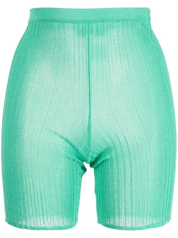 MARCO RAMBALDI Fine-knit High-waisted Shorts