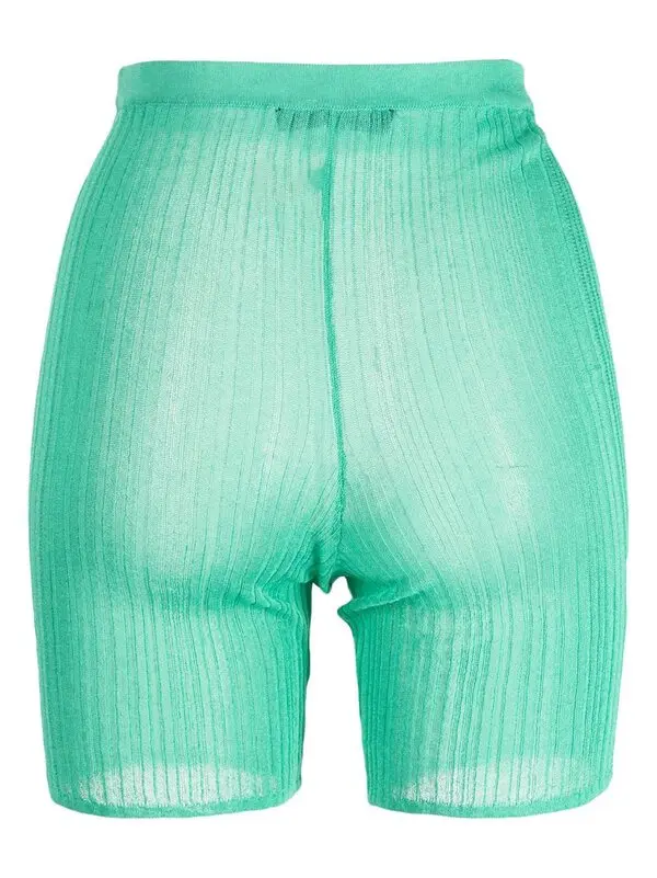 MARCO RAMBALDI Fine-knit High-waisted Shorts