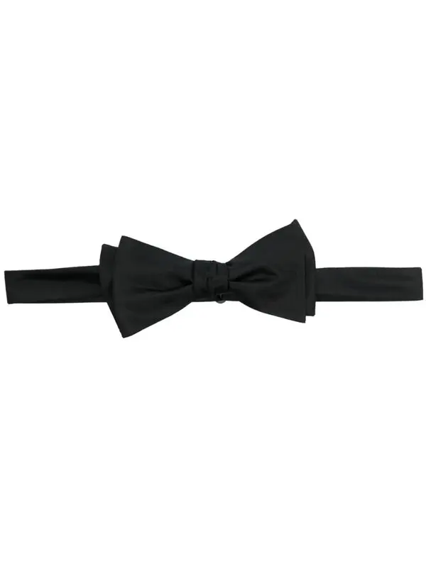 FURSAC Adjustable Silk Bow Tie - Black