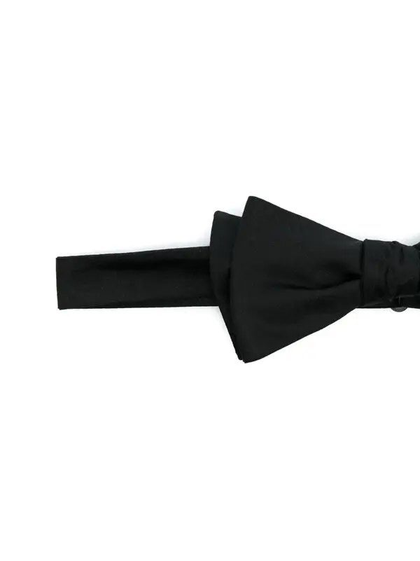 FURSAC Adjustable Silk Bow Tie - Black