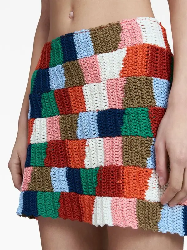 Marni Colour-block Knitted Skirt