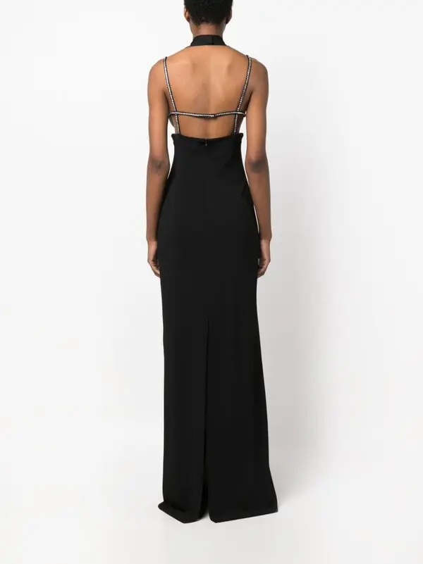 GENNY Crystal-embellished Maxi Dress
