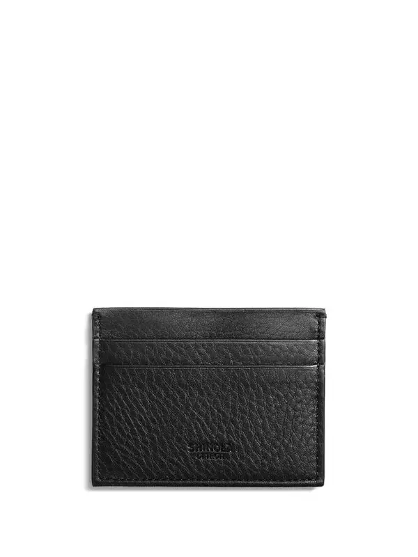 Shinola 5 Pocket Grained-leather Card Holder - Black