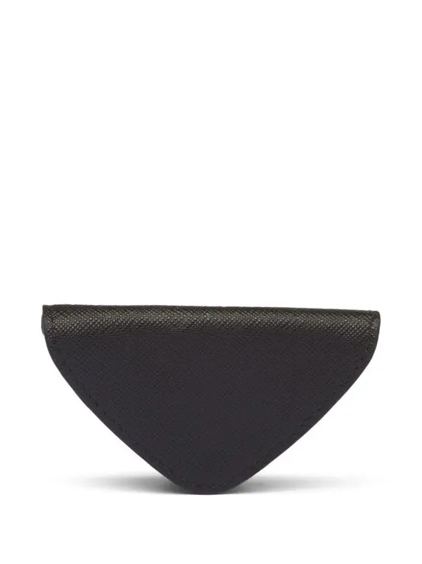 Prada Saffiano Logo-plaque Coin Wallet