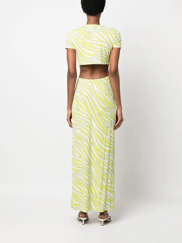 Michael Kors Zebra-print Maxi Dress