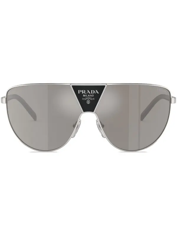 Prada Oversized Sunglasses - Silver