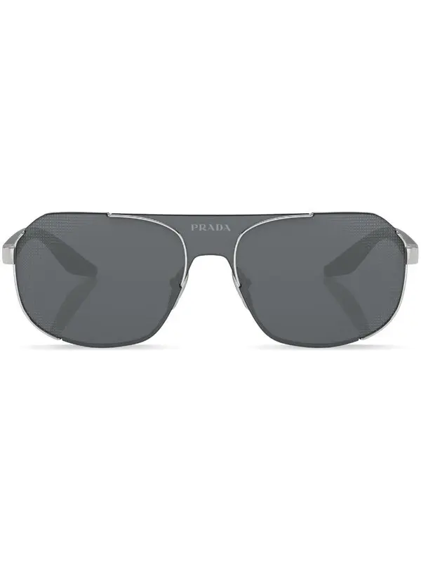 Prada Round-Frame Sunglasses - Silver | Editorialist display picture 1