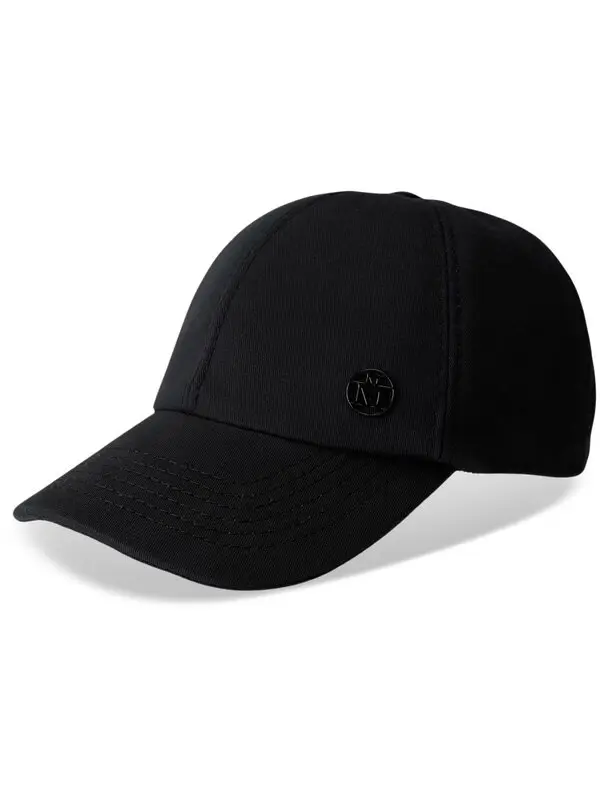 MAISON MICHEL Logo-plaque Cap - Black