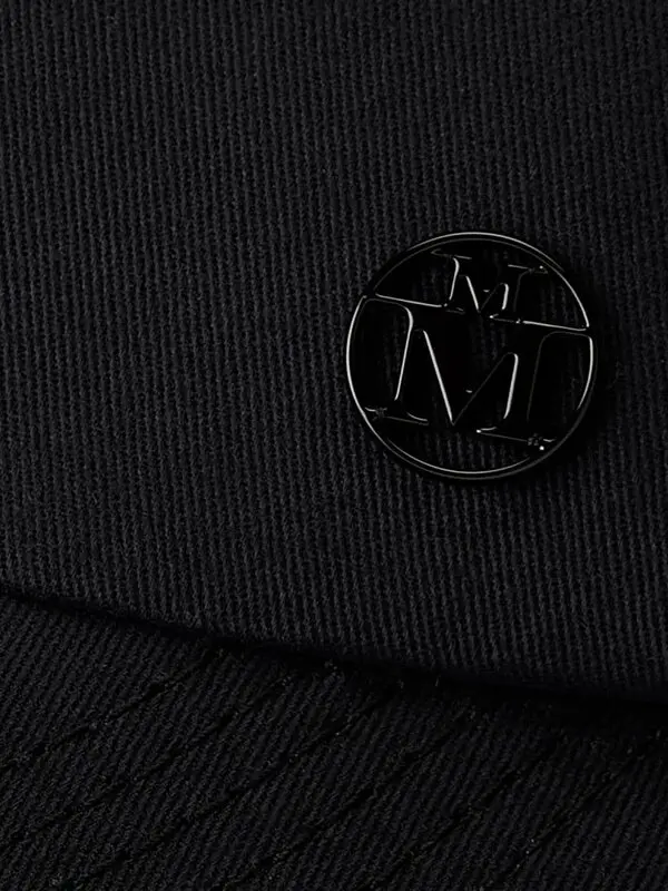 MAISON MICHEL Logo-plaque Cap - Black