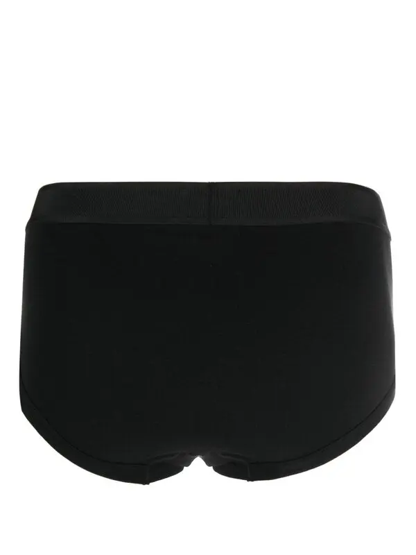 TOM FORD Logo-waist Cotton Briefs - Black