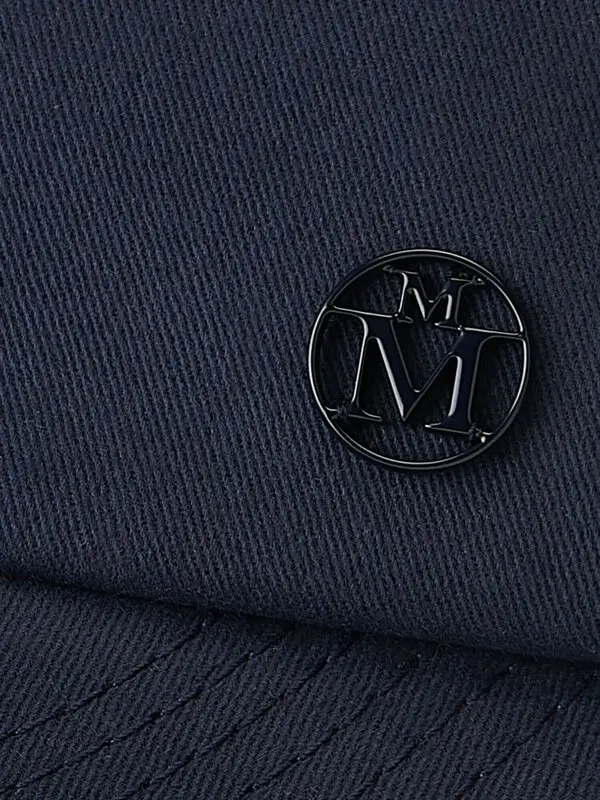 MAISON MICHEL Tiger Cotton Cap - Blue
