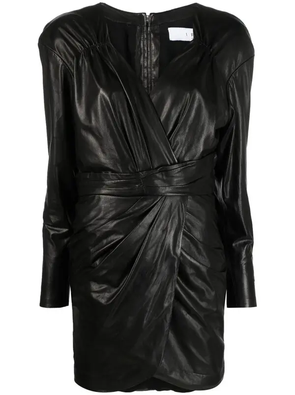 chinese dress ladies IRO LEATHER MINI DRESS FR 36 UK 8 main image 0