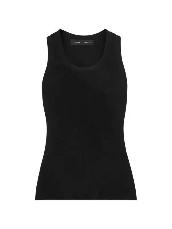 Proenza Schouler Knitted Tank Top - Black