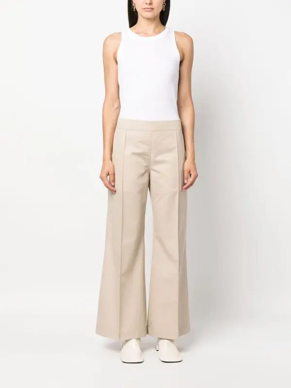 Studio Nicholson Acapulco Flared Trousers - Neutrals