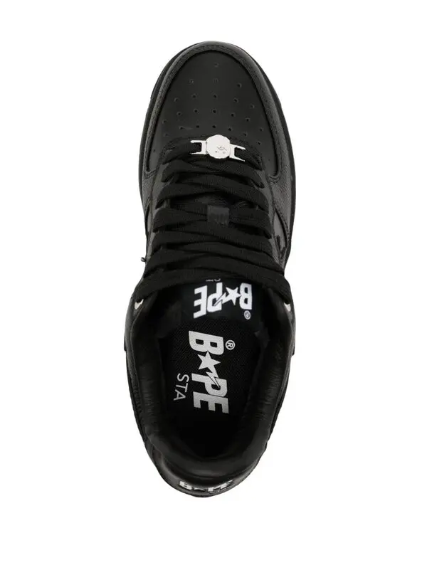 A Bathing Ape® Bape Sta #6 Low-Top Sneakers - Black | Editorialist