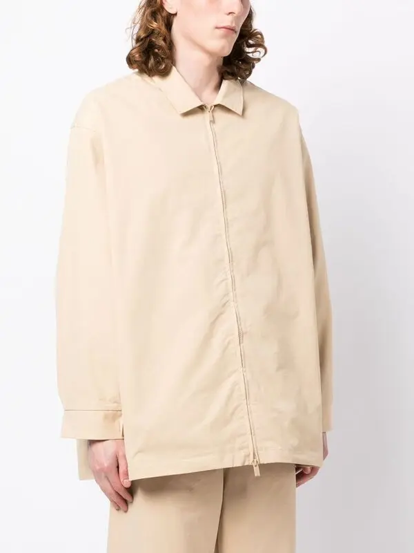 Fear Of God Zip-up Cotton Blend Shirt Jacket - Yellow