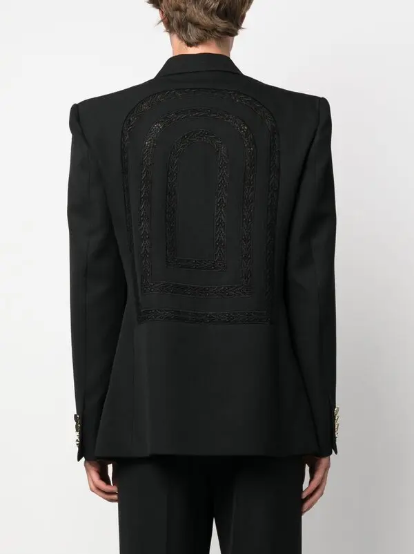 Casablanca Broderie Anglaise Double-breasted Blazer