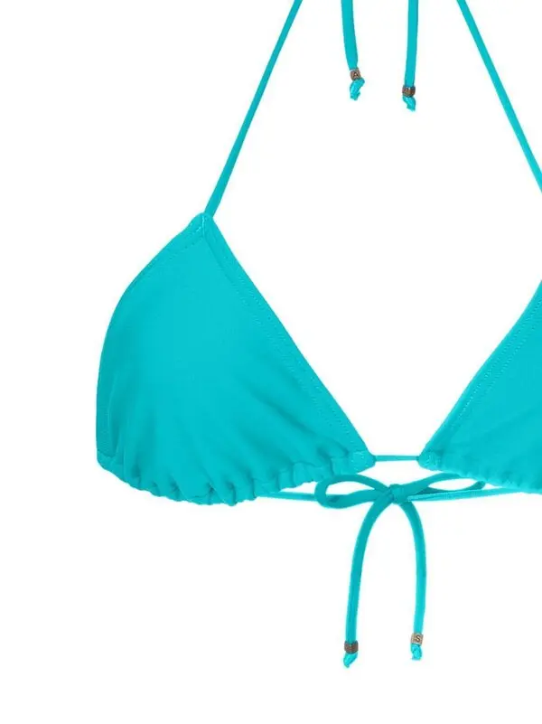 AMIR SLAMA Self-tie Triangle Bikini - Blue