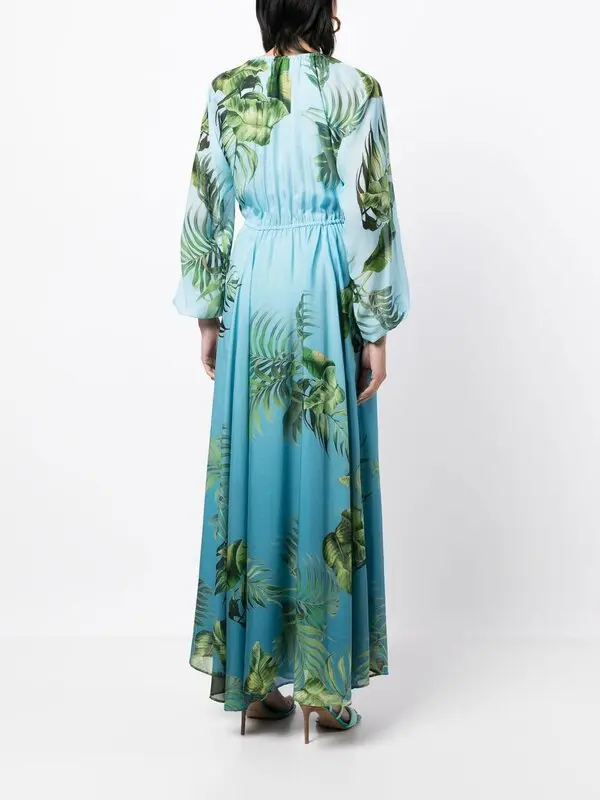 cynthia rowley blue maxi dress Veronica Beard Clem Floral Maxi Dress | Blue Jay Multi