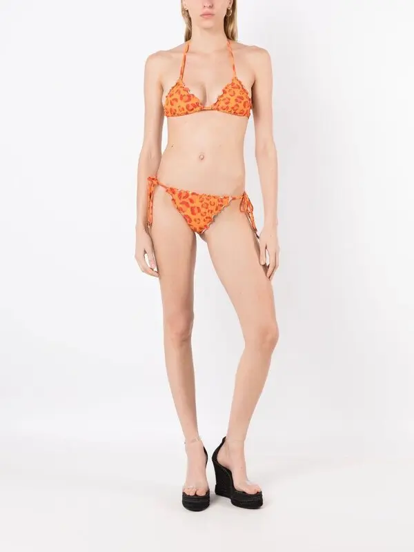 AMIR SLAMA Leopard-print Bikini