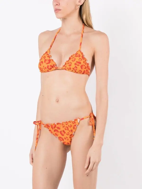 AMIR SLAMA Leopard-print Bikini