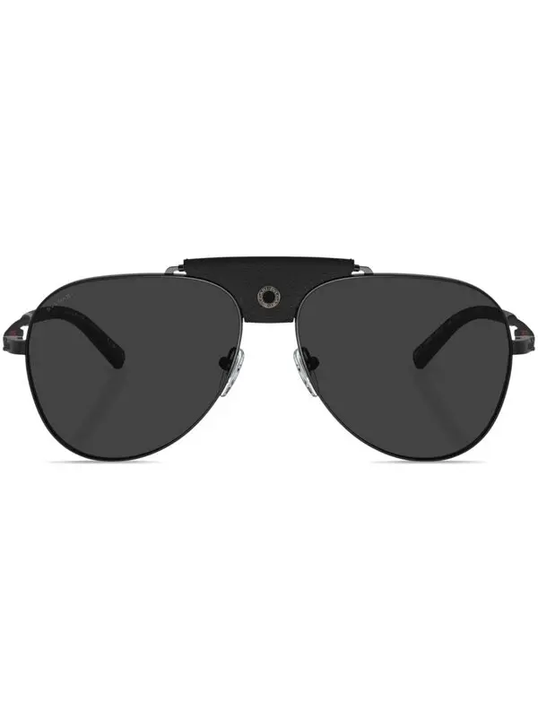 BVLGARI Pilot-frame Tinted-lenses Sunglasses - Black