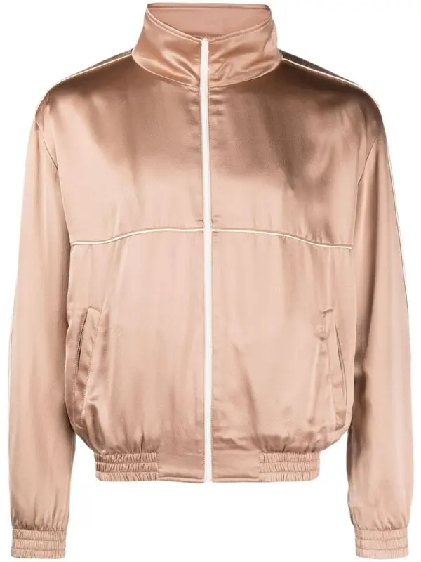 Saint Laurent Zip-up Track Jacket - Neutrals