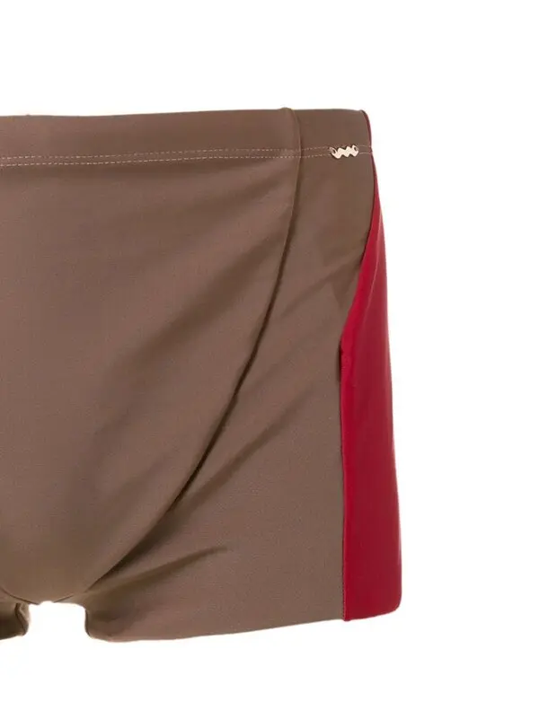 AMIR SLAMA Two-tone Swimming Trunks