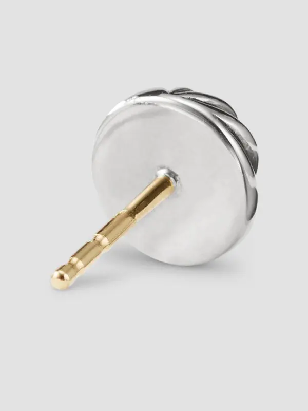 David Yurman Sculpted Cable Stud Earrings In Sterling 8mm