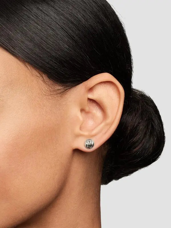 David Yurman Sculpted Cable Stud Earrings In Sterling 8mm