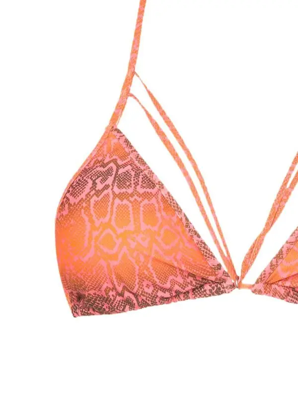 AMIR SLAMA Snakeskin-print Bikini